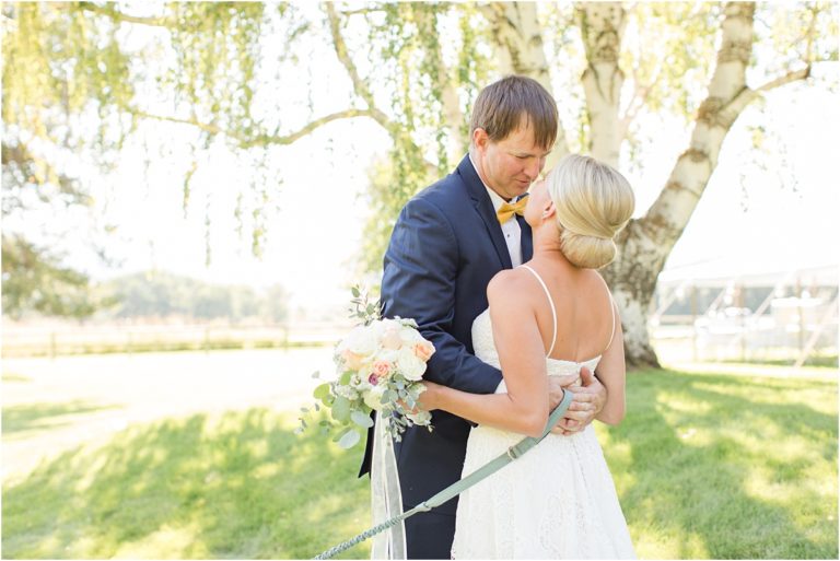 Sarah & Geoff | Padlock Ranch | Peach & Navy Wyoming Wedding ...