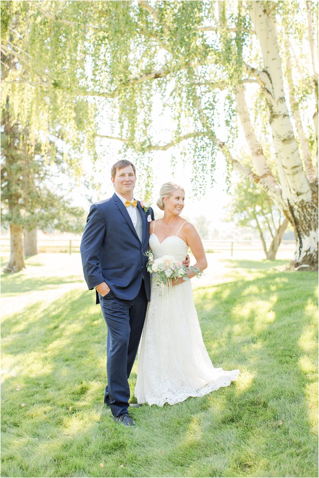Sarah & Geoff | Padlock Ranch | Peach & Navy Wyoming Wedding ...