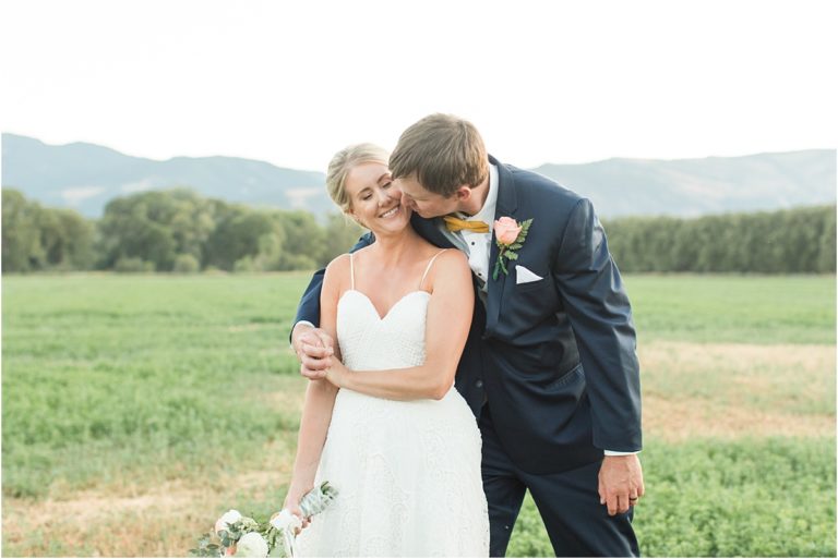 Sarah & Geoff | Padlock Ranch | Peach & Navy Wyoming Wedding ...
